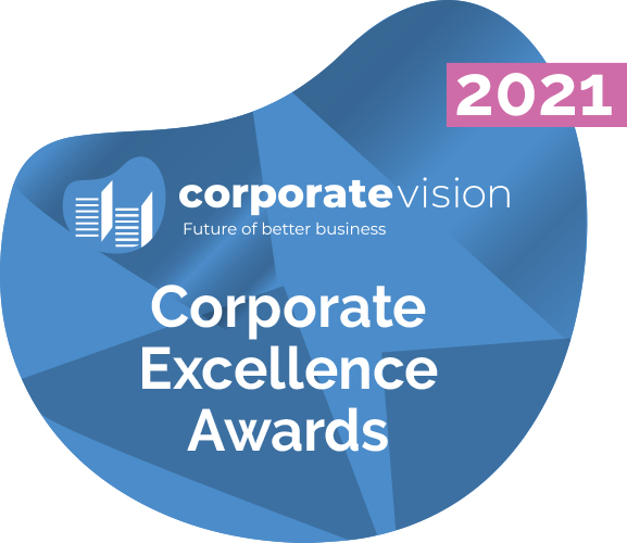 Corporate Excellence 2021 Awards Logo - Revenue Rocket